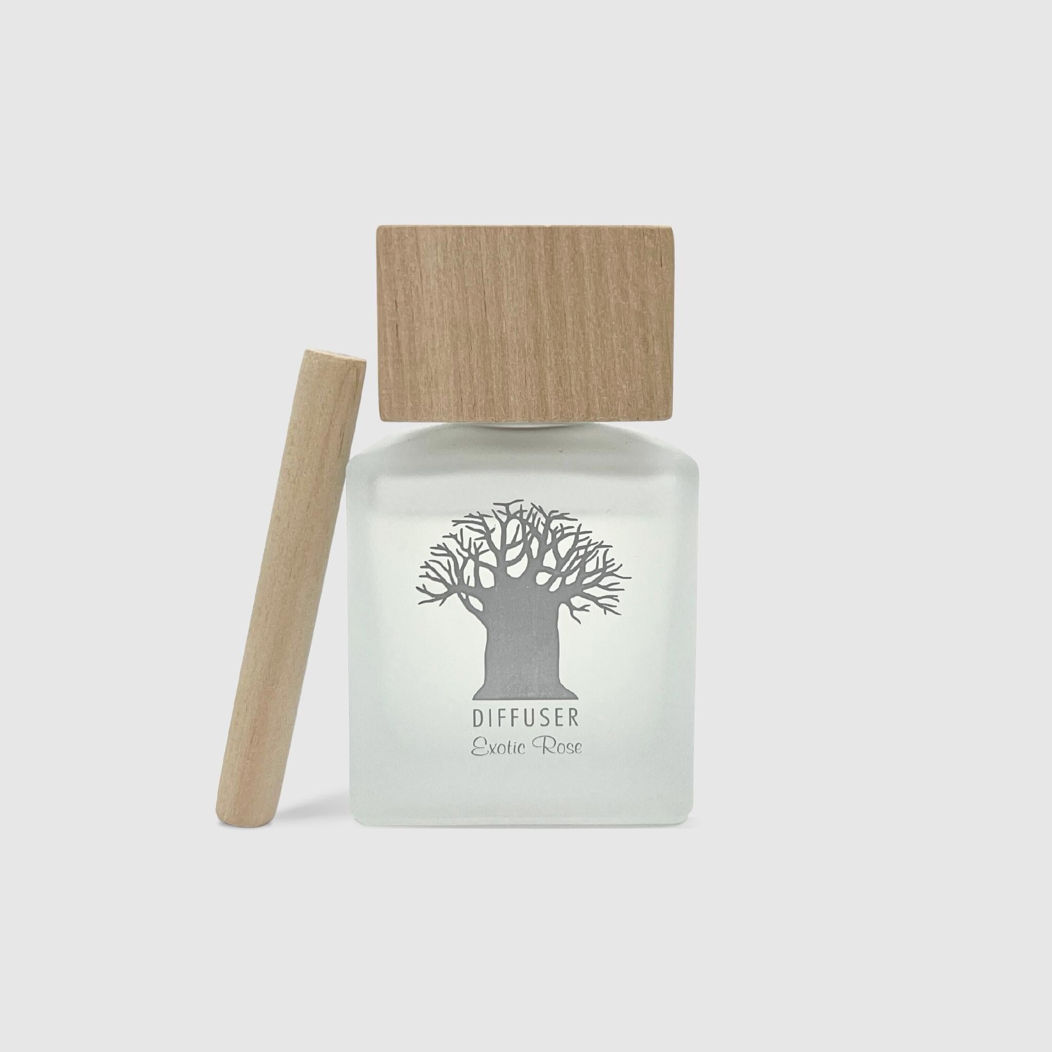 Exotic Rose Wooden Top Diffuser- MOCKANA -Fall in love with Peony!
